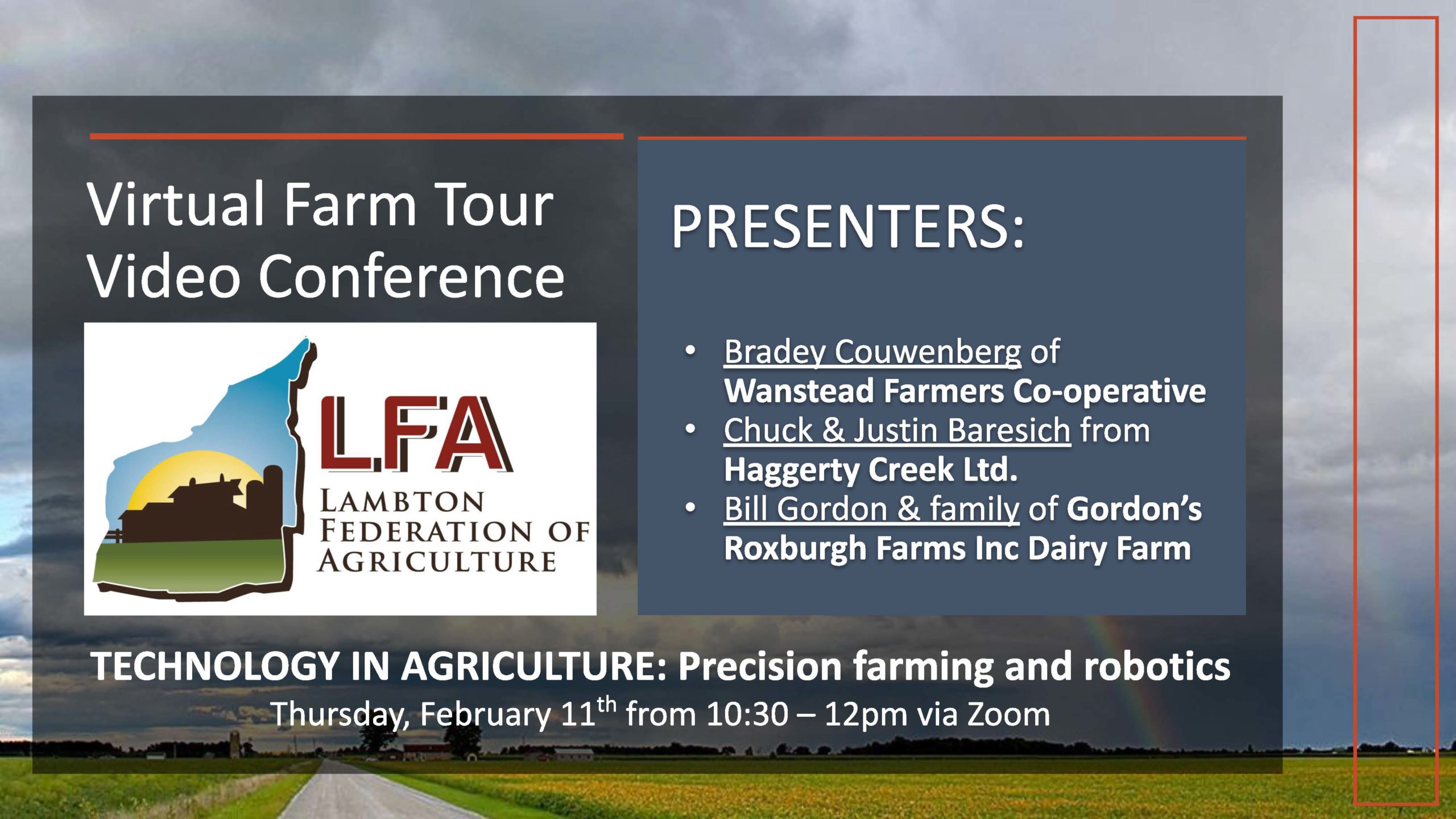 February 2021 Virtual Farm Tour – Lambton Federation of Agriculture