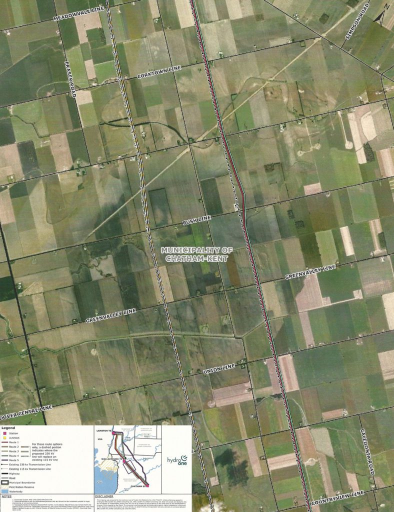 Hydro One Network St Clair Transmission Line Updated Maps – Lambton ...